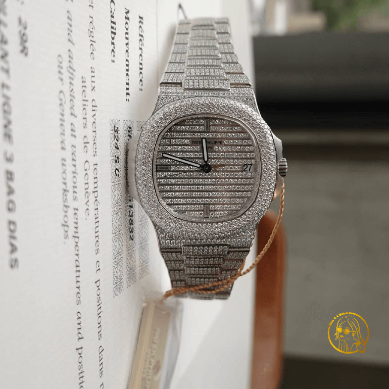 Patek Philippe百達翡麗Nautilus 5719/1G白金密鑽 | 【Q Watch名錶交流｜Watches & Luxury. TW】
